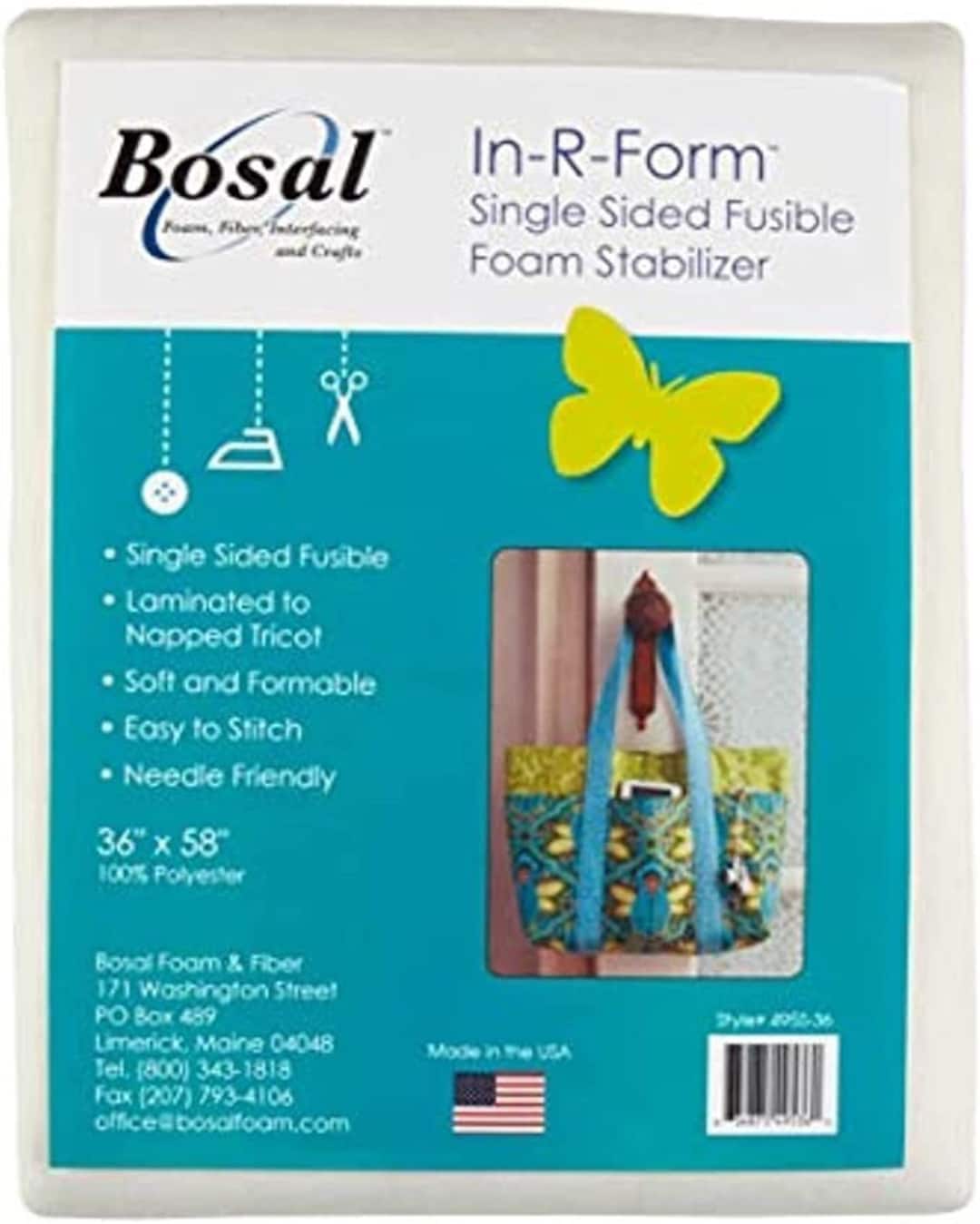 Bosal Single-sided Fusible Foam Interfacing - Great for Making Bags ...