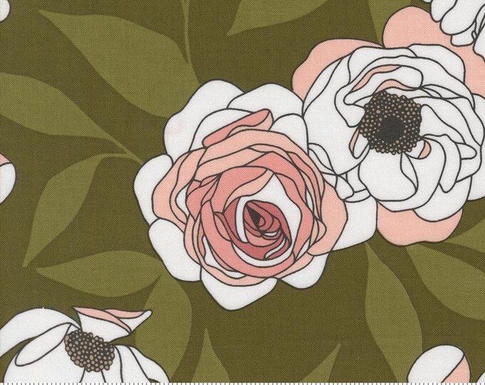 Moda Fabric - Botany - by Alli K Designs - 11550 19 - 1/2 Yard - Floral ...