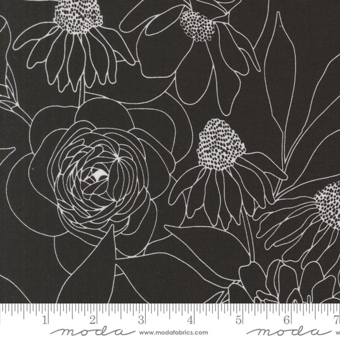 Moda Fabric - Botany - by Alli K Designs - 11557 12 - 1/2 Yard - Floral ...