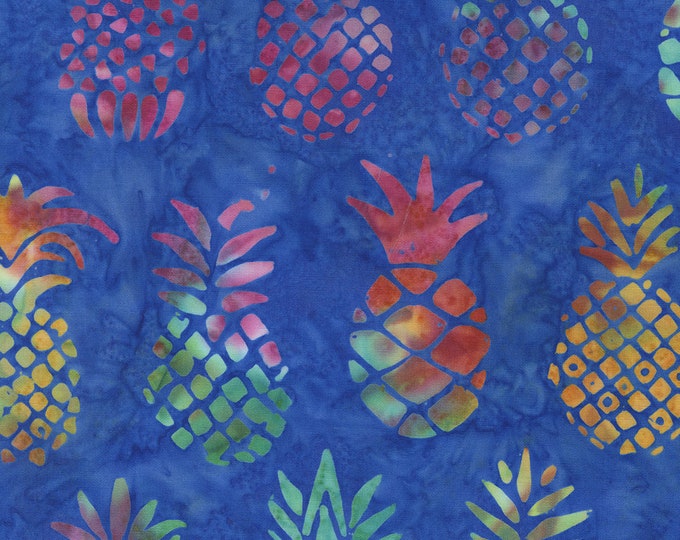 Moda Fabric - Beachy Batiks - by Moda - Batik - Blue With Red, Green ...