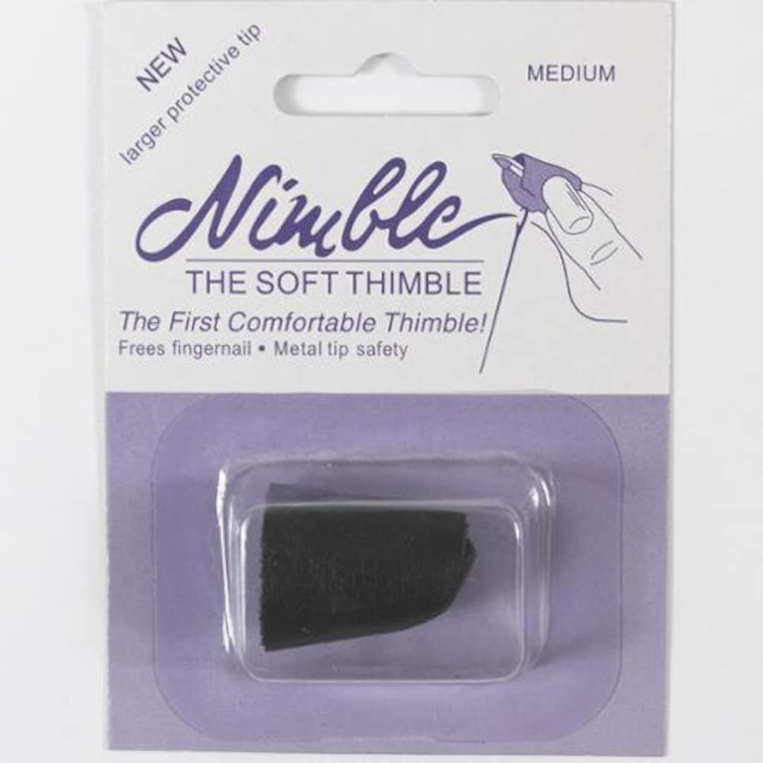 Nimble Thimble - Leather Thimble - Size Medium - Truly Soft Leather ...