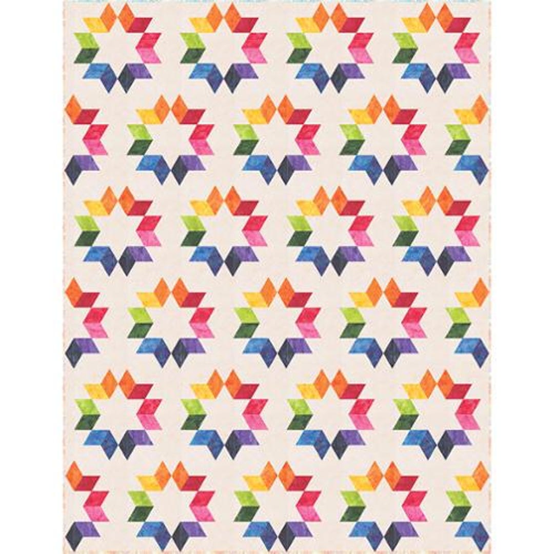 Moda Fabric - Echo Batiks Boxed Kit - Cookie Cutter Pattern Included ...