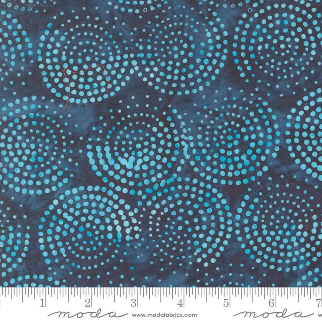 Moda Fabric - Echo Batiks - by Moda - Batik Cotton - 4369 31 - Midnight ...