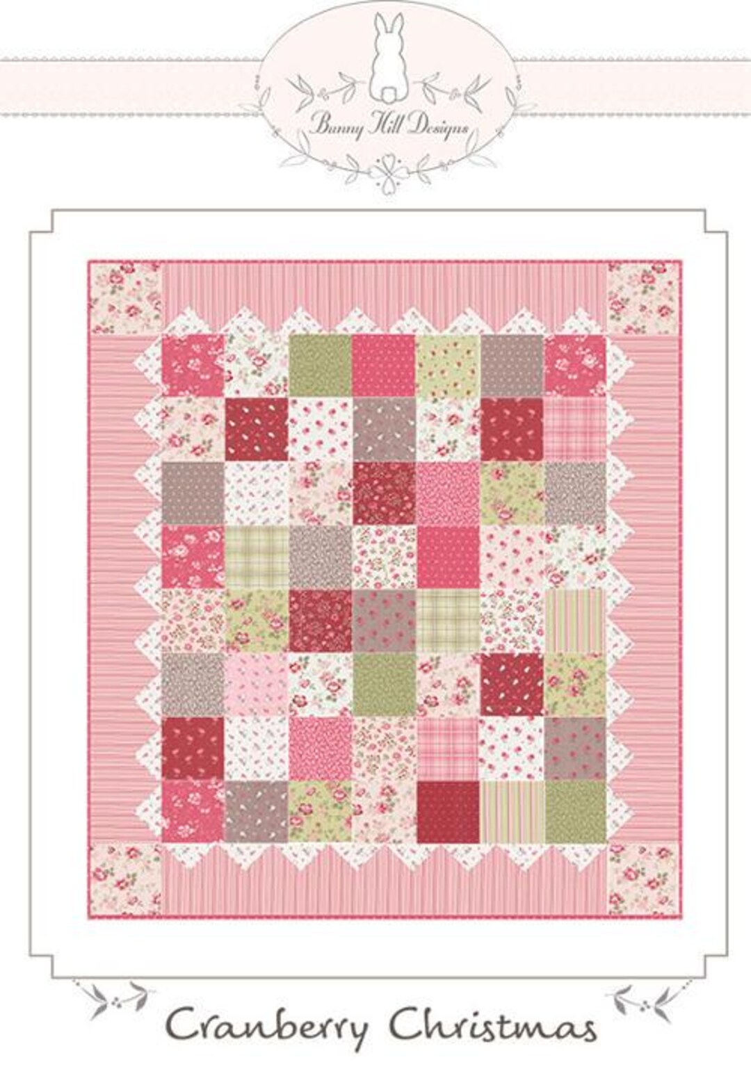 Cranberry Christmas Quilt Kit by Bunny Hill Designs for Moda With A ...