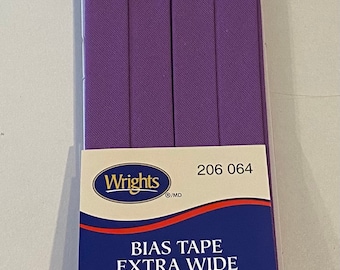 Extra Wide Double Fold Bias Tape by Wrights 1/2 Inch 55 - Etsy
