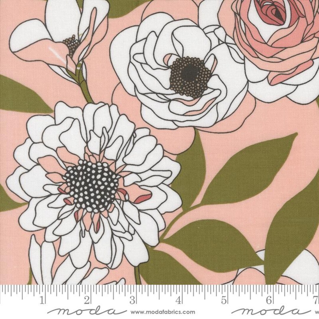 Moda Fabric - Botany - by Alli K Designs - 11550 16 - 1/2 Yard - Floral ...