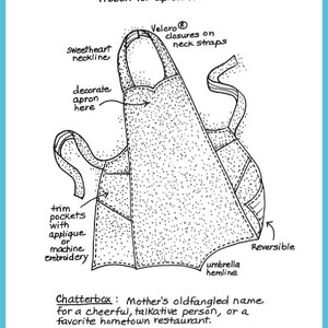 Chatterbox Apron Pattern - by Mary Mulari - One Size Fits Most - Paper ...