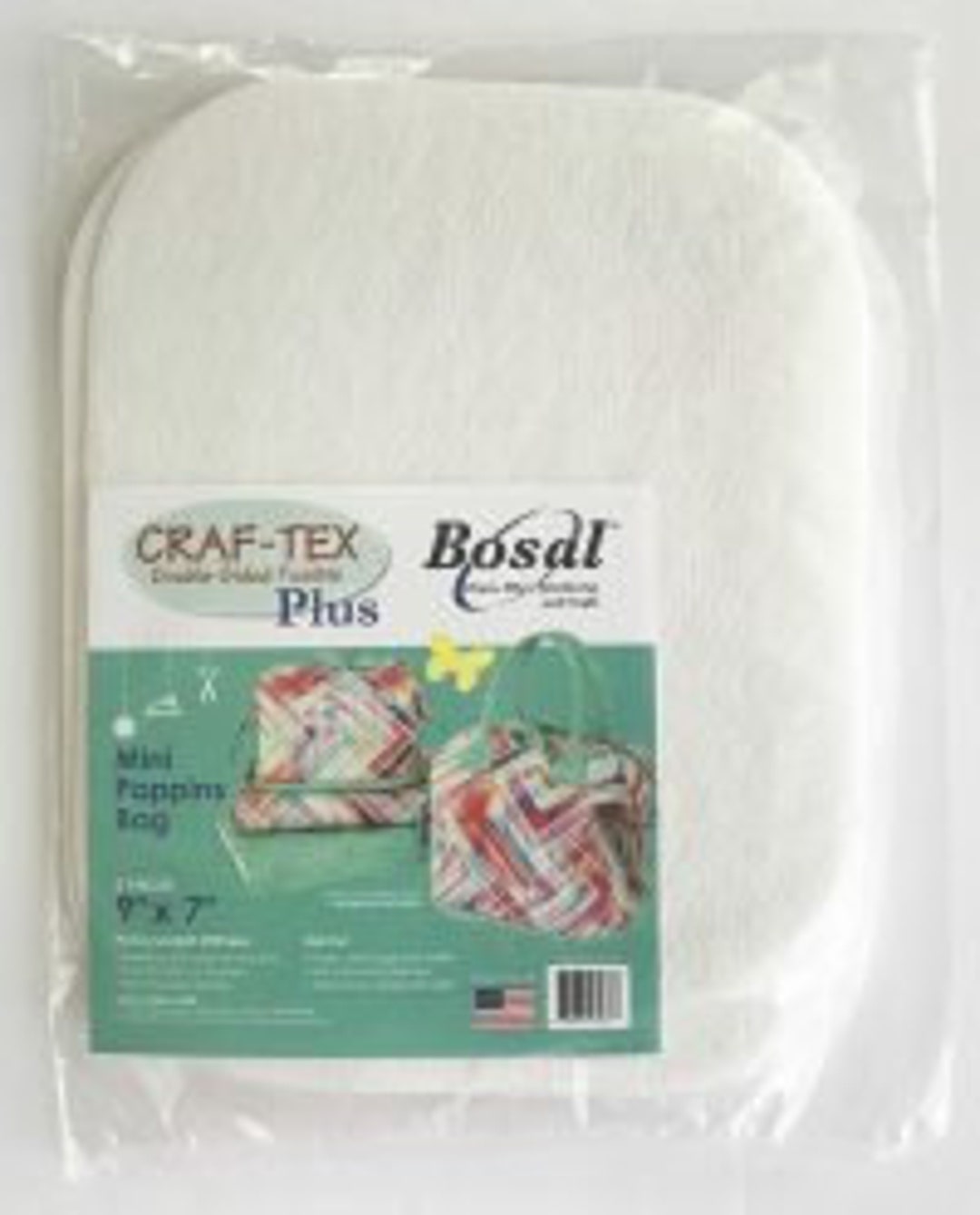 Mini Poppins Bag Craf-tex Bottom - by Bosal - Stiff Interfacing Ovals ...