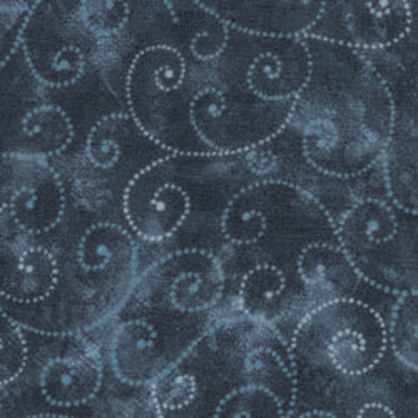 Blue Swirl Fabric - Etsy