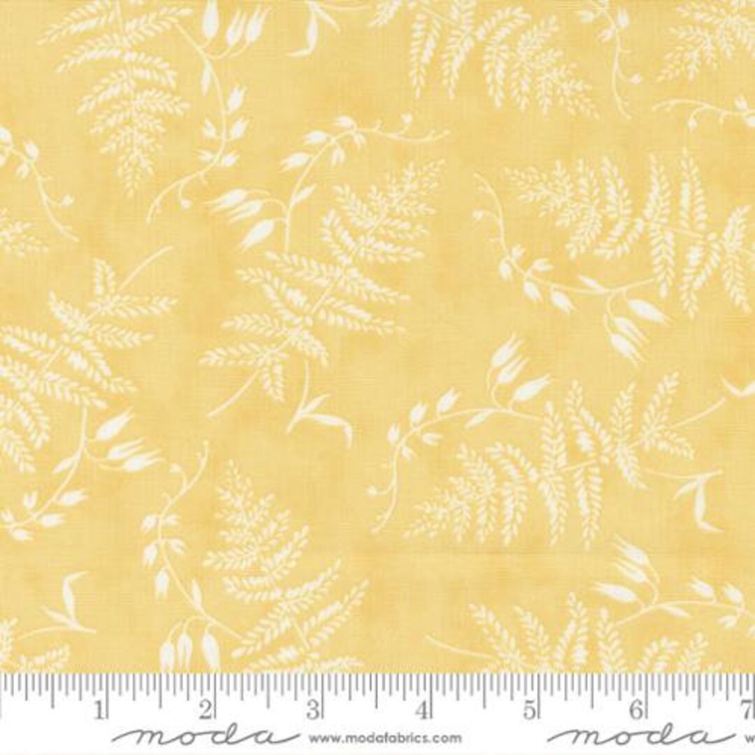 Moda Fabric - Honeybloom - by 3 Sisters - Soft Yellow Background With ...
