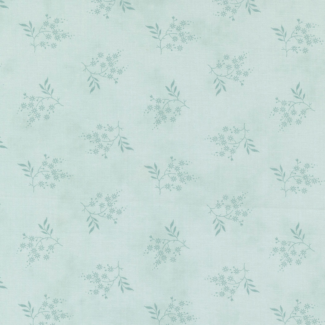 Moda Fabric - Honeybloom - by 3 Sisters - Soft Green/blue Background ...