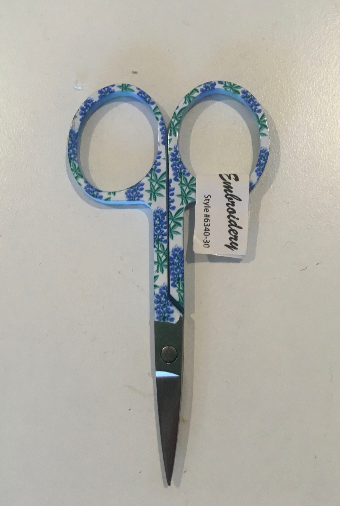 Embroidery Scissors With Texas Bluebonnet Motif - Etsy