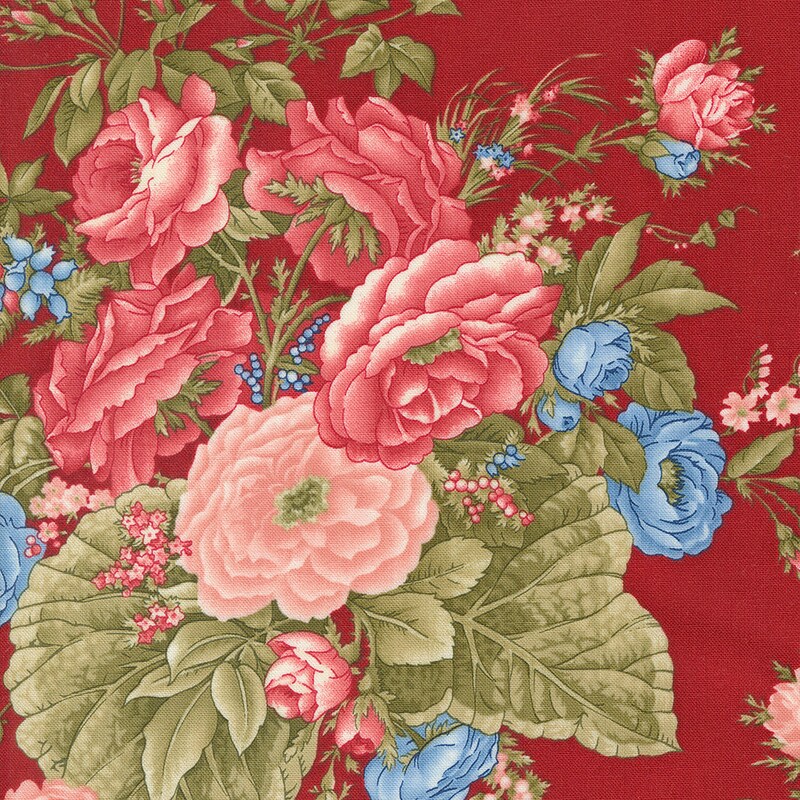 Large Floral Fabric - Etsy