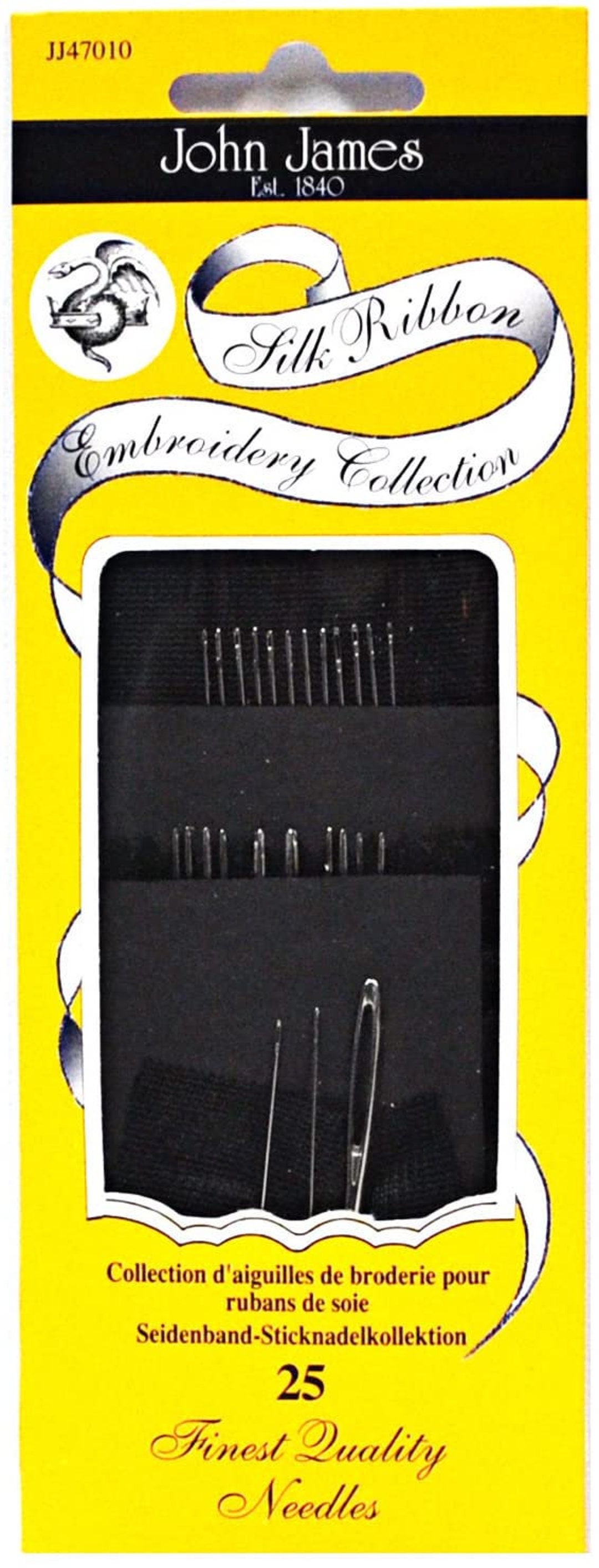 John James Silk Ribbon Embroidery Needle Collection - 25 Finest Quality ...
