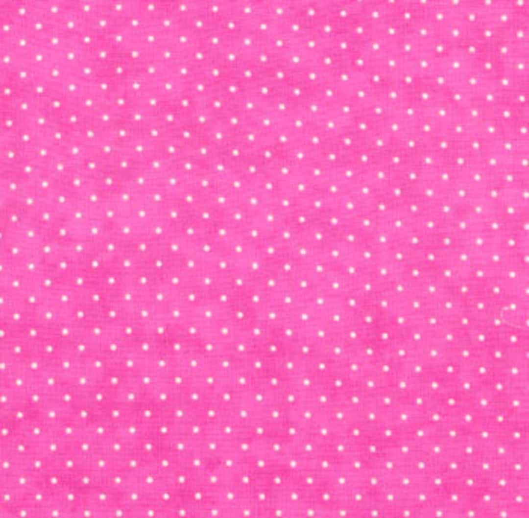 Moda Fabric - Essential Dots - Pink Bubblegum Color - 1/2 Yard - 8654 ...