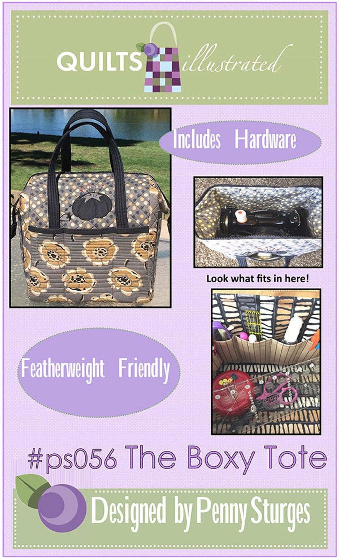 The Boxy Tote Pattern by Penny Sturges of Quilts Illustrated - Etsy
