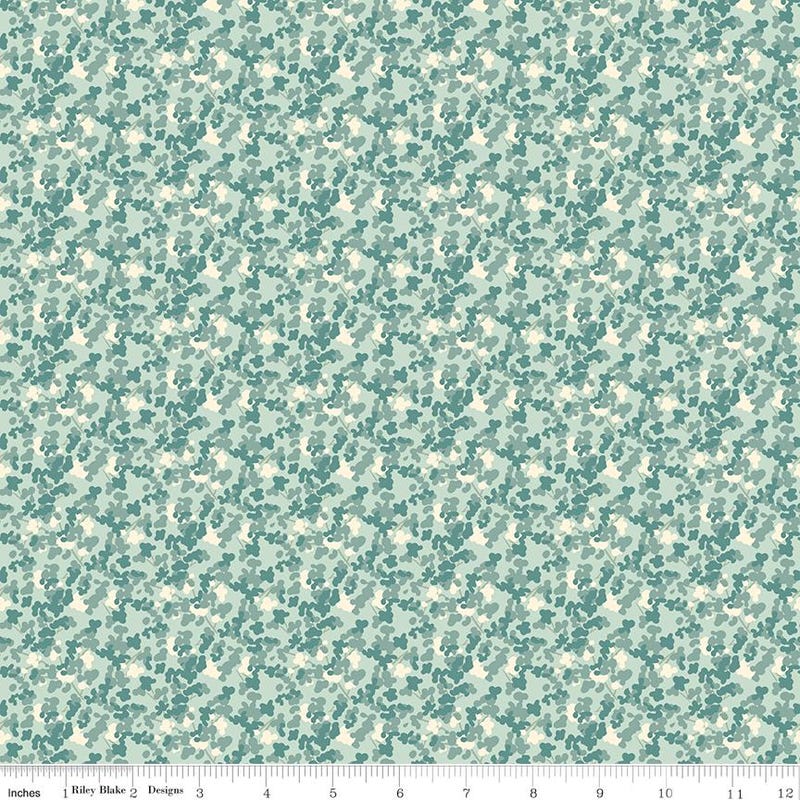Teal Fabric White Flowers - Etsy