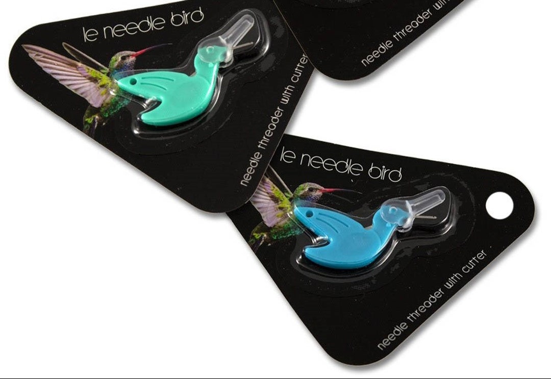 Hummingbird Needle Threader - Le Needle Threader With Cutter - Blue and ...