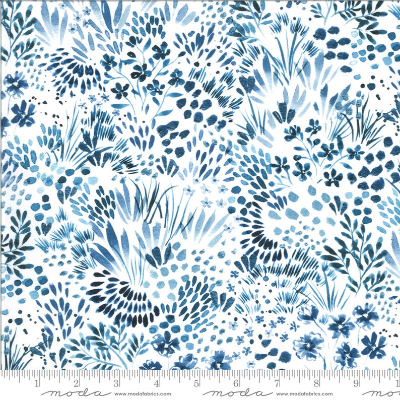 Moda Fabric - Moody Bloom Fabric 8444 14D - Create Joy Project by Laura ...