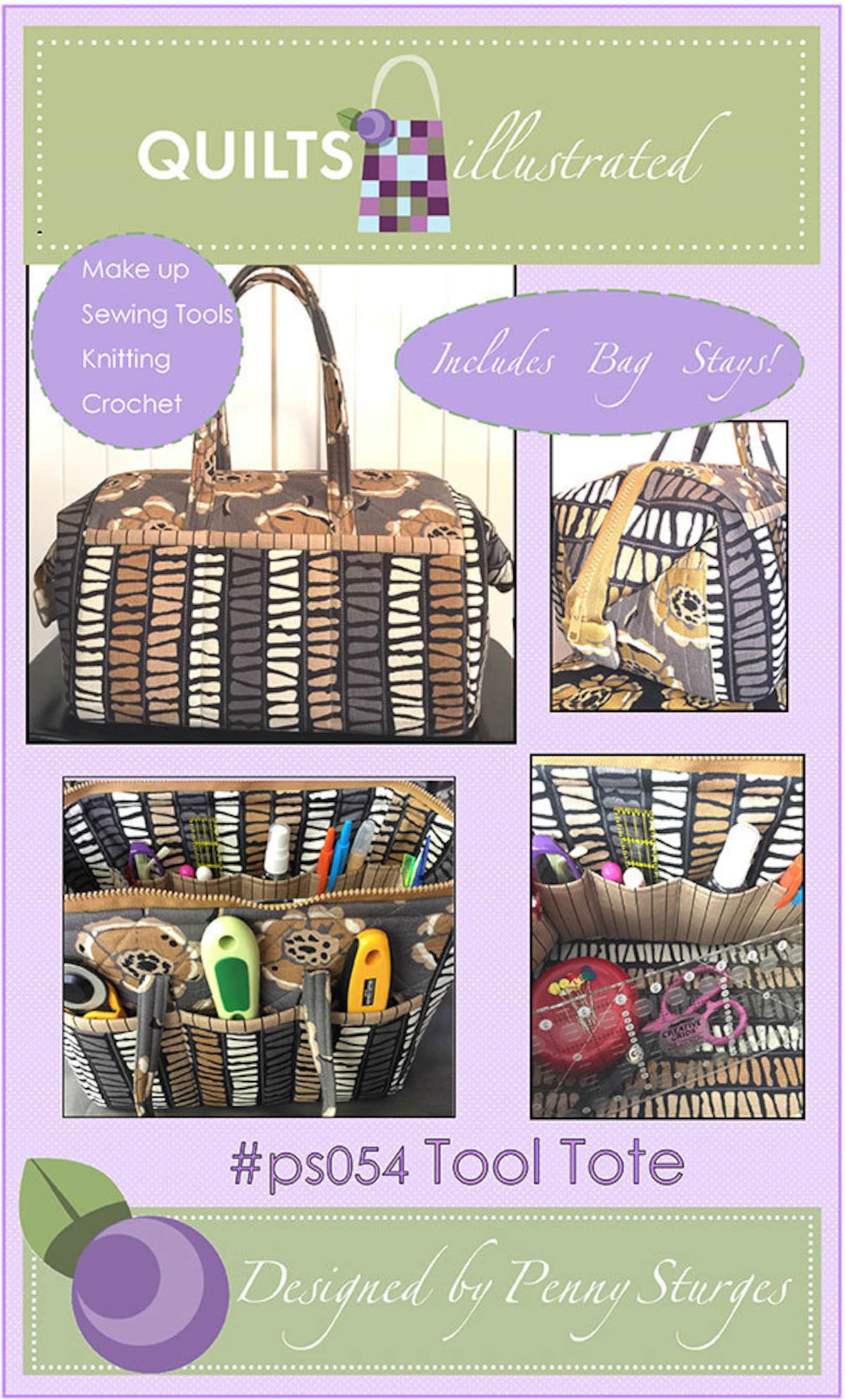 The Tool Tote Pattern by Penny Sturges of Quilts Illustrated - Etsy