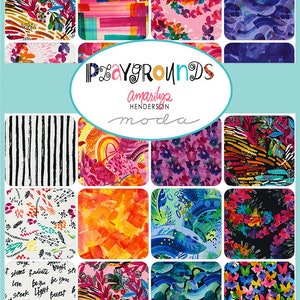 Moda Fabric - Playgrounds by Amarilys Henderson 2264 12 - 1/2 Yard ...