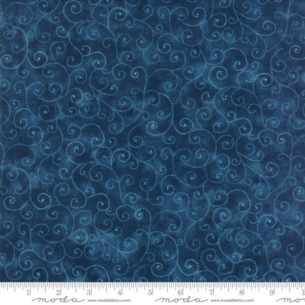 Blue Swirl Fabric - Etsy