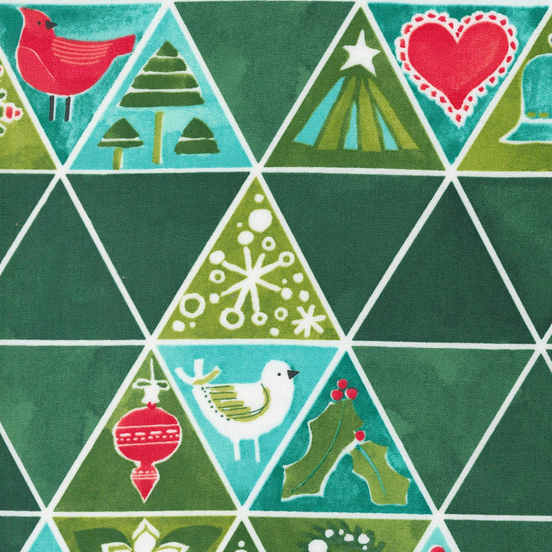 Moda Fabric - Winterly by Robin Pickens - 48765 19 - Cotton -red, Green ...