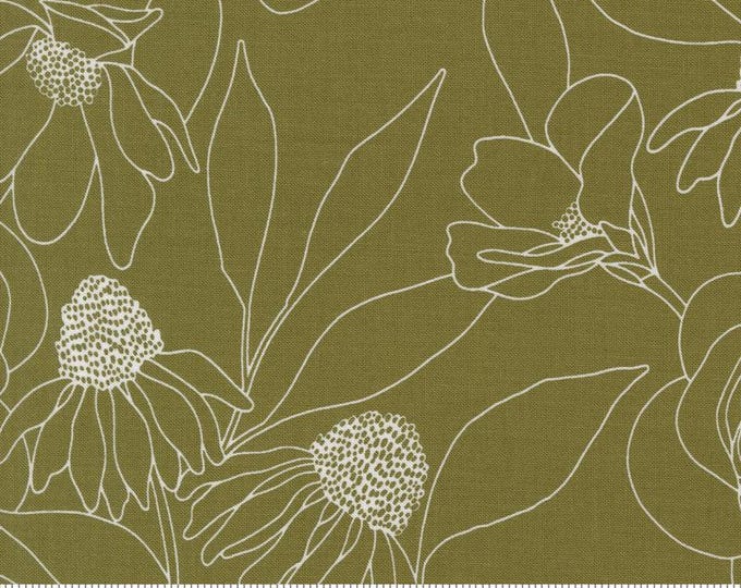 Moda Fabric - Botany - by Alli K Designs - 11557 18 - 1/2 Yard - Green ...