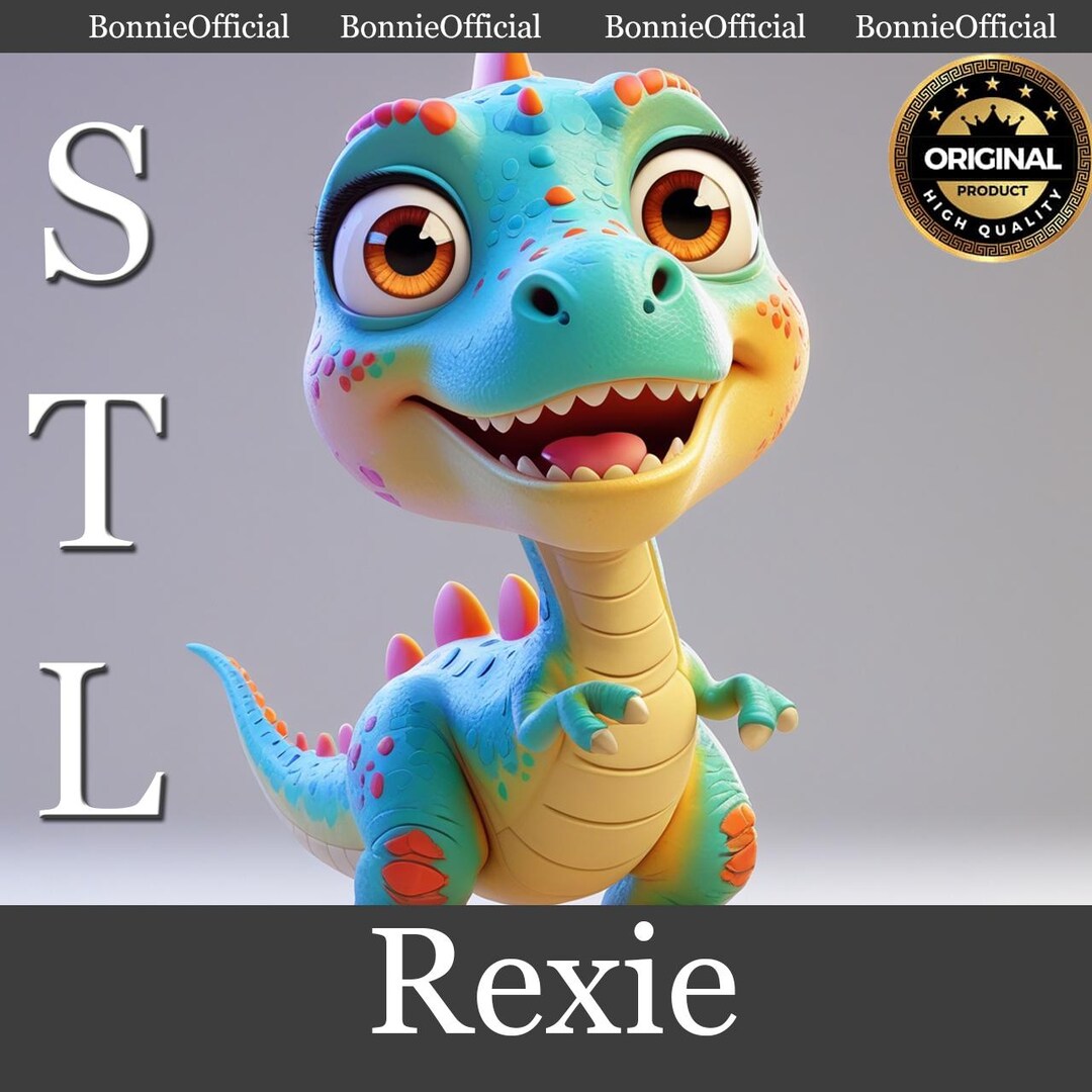 Rexie – Baby T-rex 3D Print STL File - Etsy