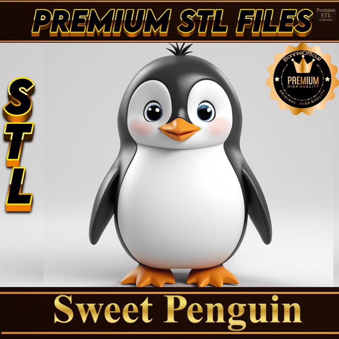 Sweety Penguin – Premium Cute 3D Penguin STL File | Detailed Design for ...