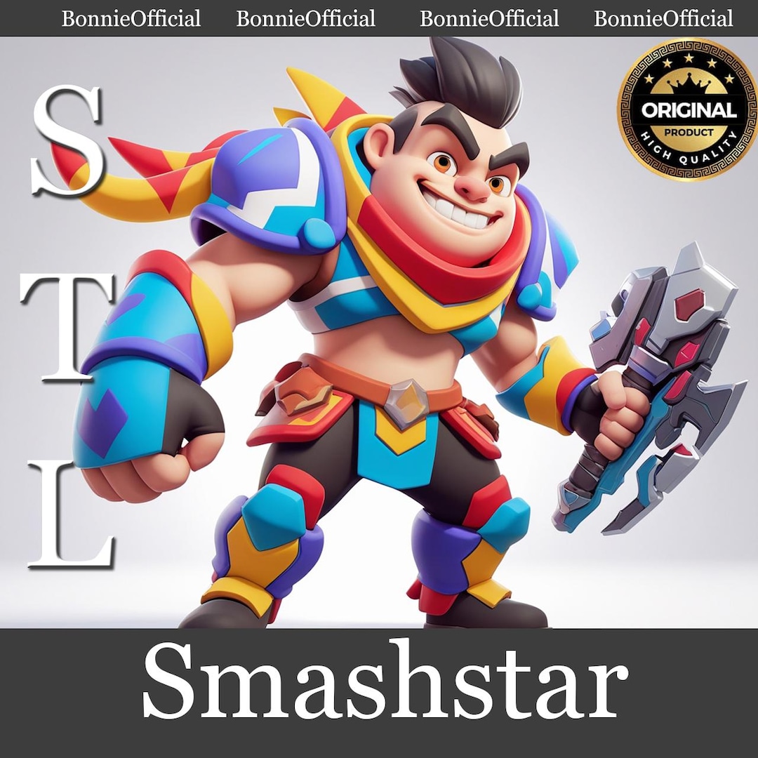 Smashstar - High Quality 3D Printable Brawler Character Model - Fantasy ...