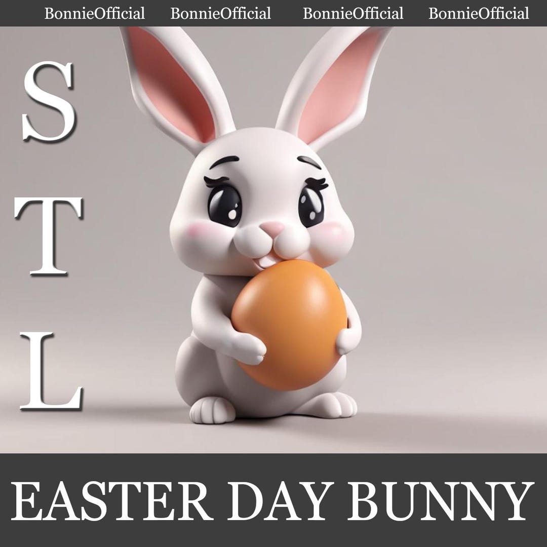 Esther Day Bunny STL – Cute Rabbit 3D Model – Printable Bunny Figurine ...