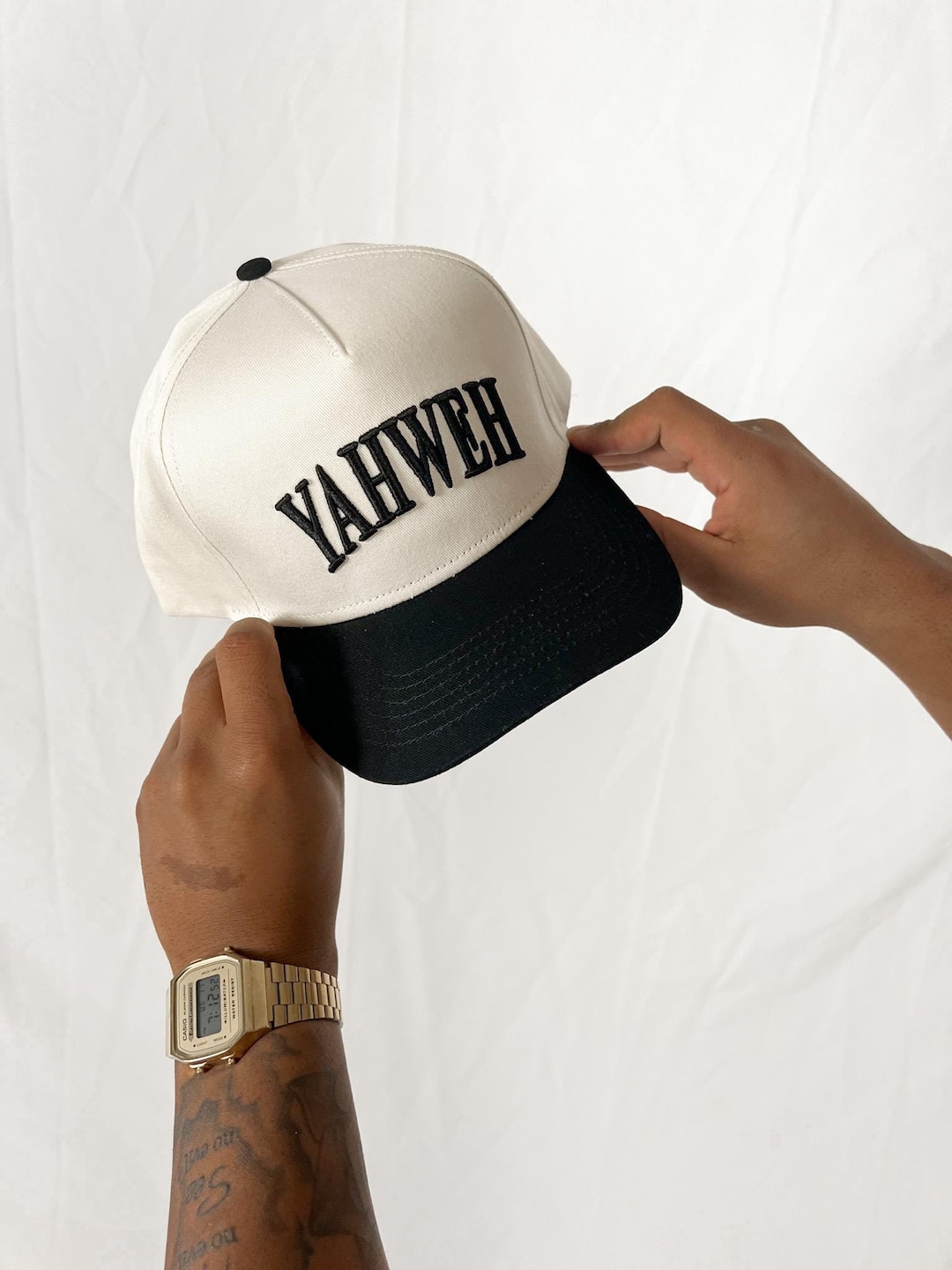 YAHWEH Embroidered Hat- Adjustable Christian Cap - Perfect for Moms ...