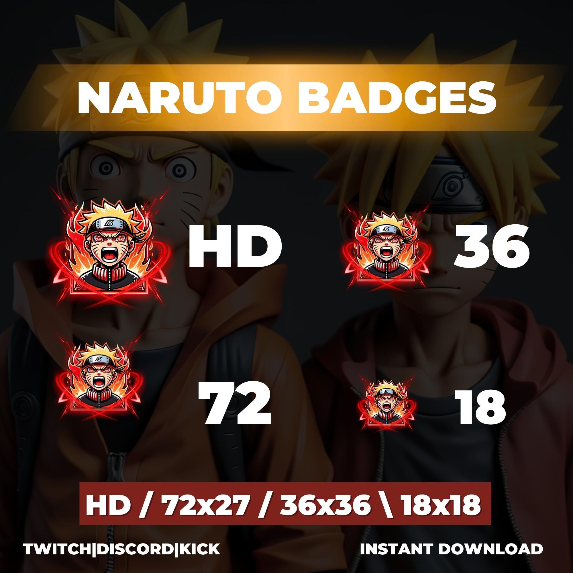 Anime Badges Collection | Payment Required for Access | Premade Set for ...