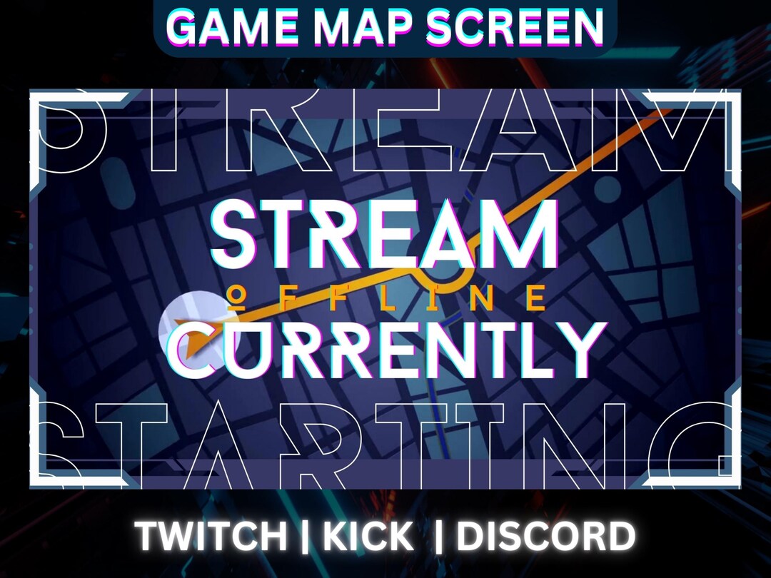 Game Map Animated Stream Overlay Pack | Twitch Overlay Package ...