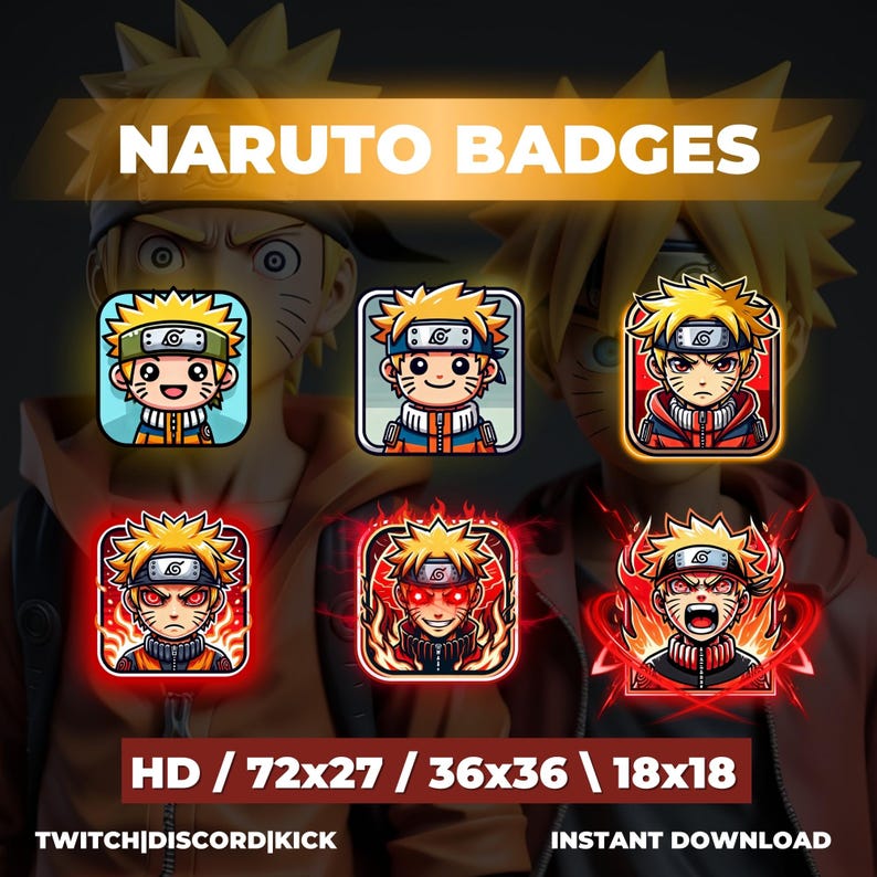 Anime Badges Collection | Payment Required for Access | Premade Set for ...