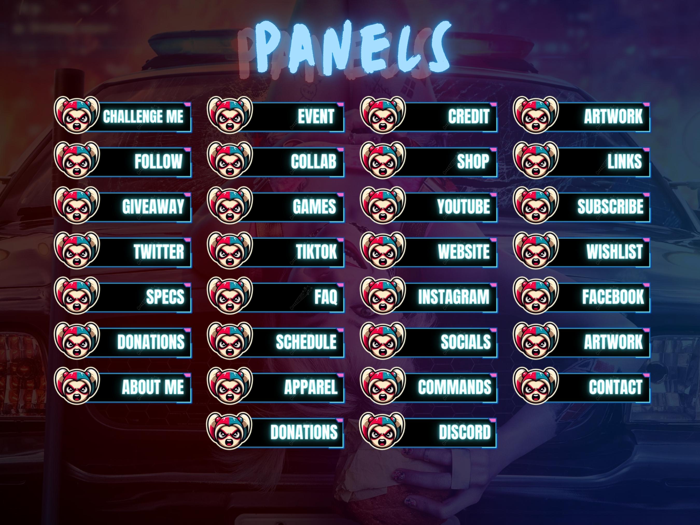 Twitch Anime Overlay Package | Animated Stream Overlay Pack | Complete ...