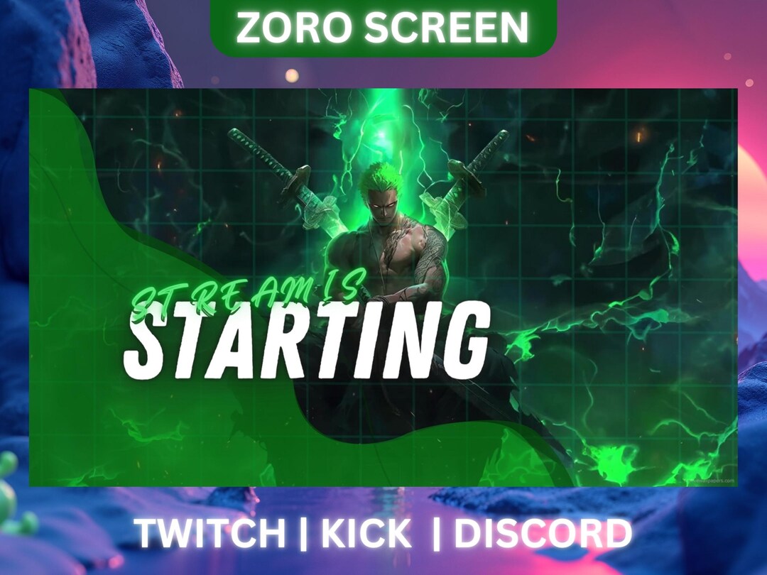 Twitch Animated Anime Overlay | Fictional Stream Package | Includes ...