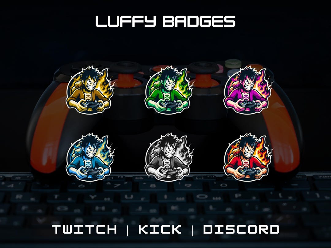 Anime Sub Badges for Twitch | Twitch Sub & Bit Badges | Cartoon Sub ...