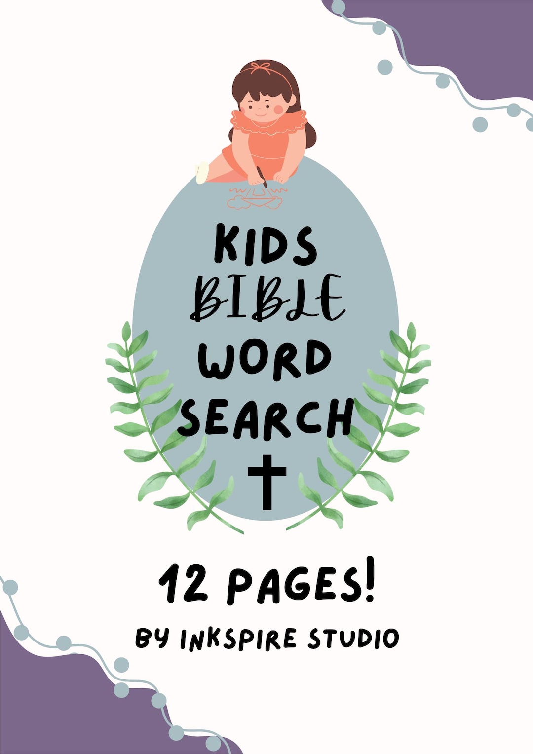Fun Kids Bible-themed Word Search Activity With 12 Pages! Comes in Both ...