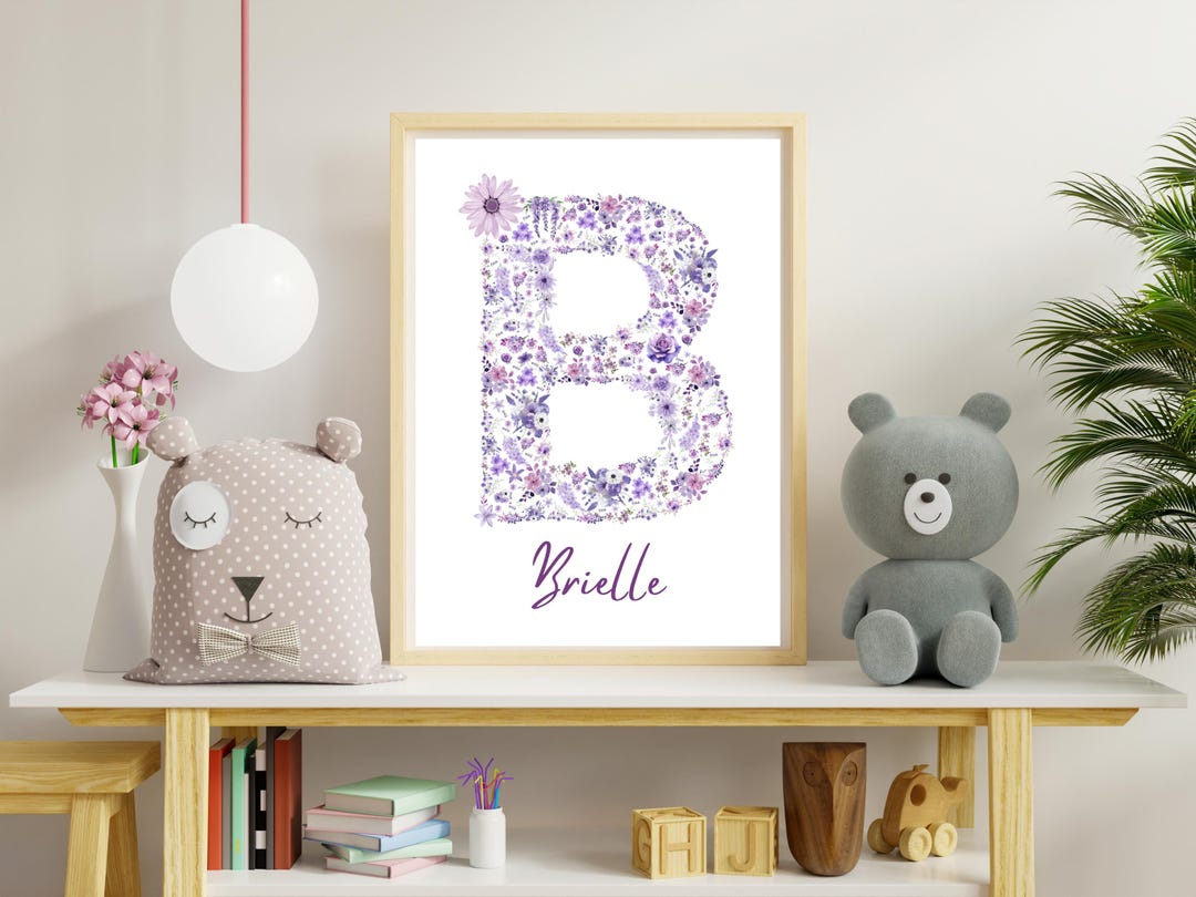 Kids Name Sign Kids Initial Print Girls Name Print Girls Name Sign ...