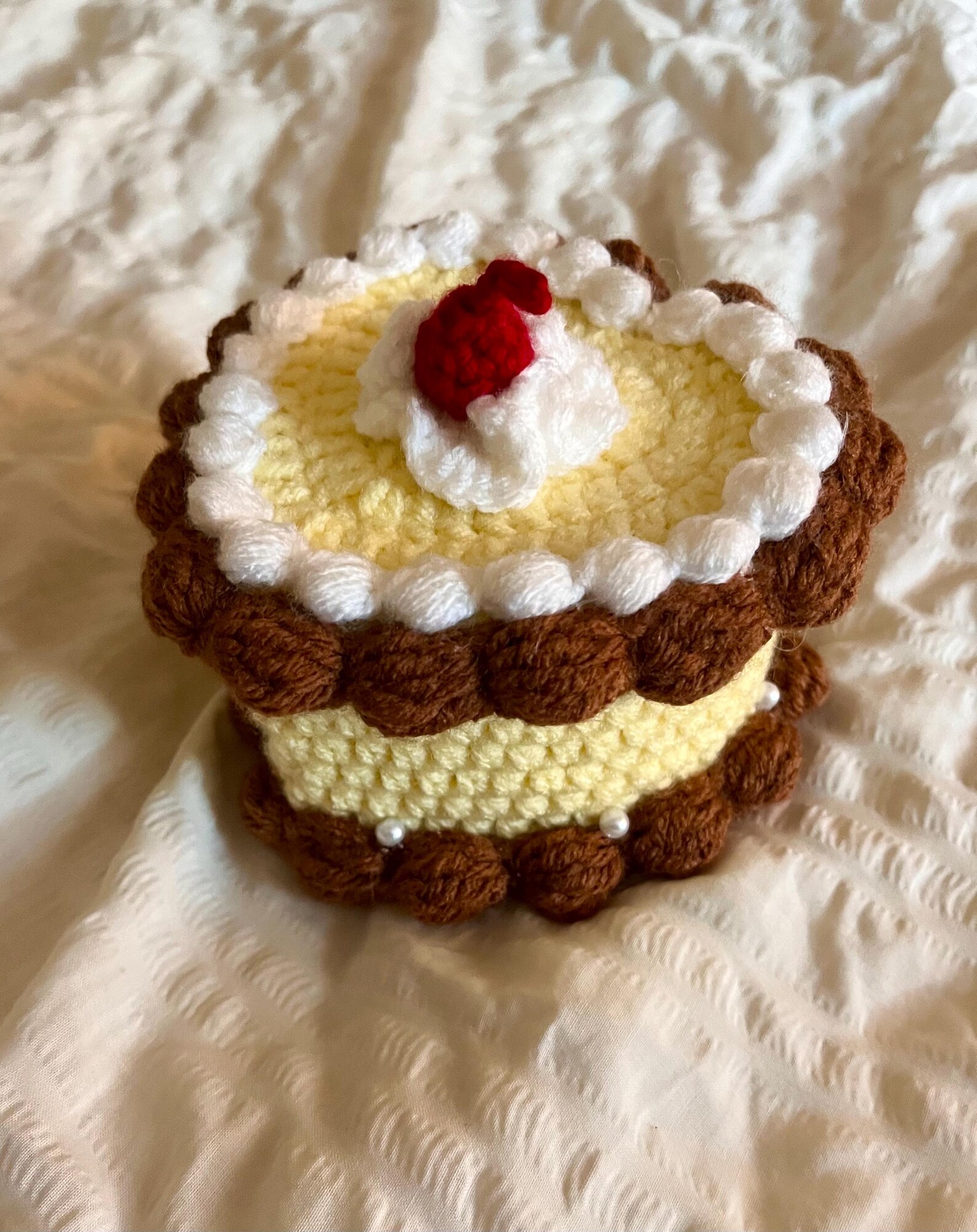 Heart Cake Trinket Box - Vanilla and Chocolate - Flan Pudding - Cherry ...