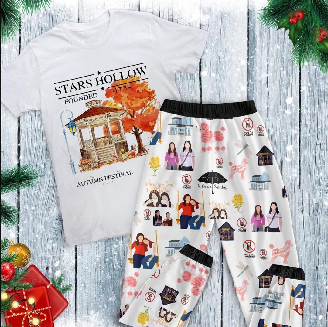 Star Hollow Gilmore Girls Pajamas Set, Gilmore Girls Family Pajamas ...