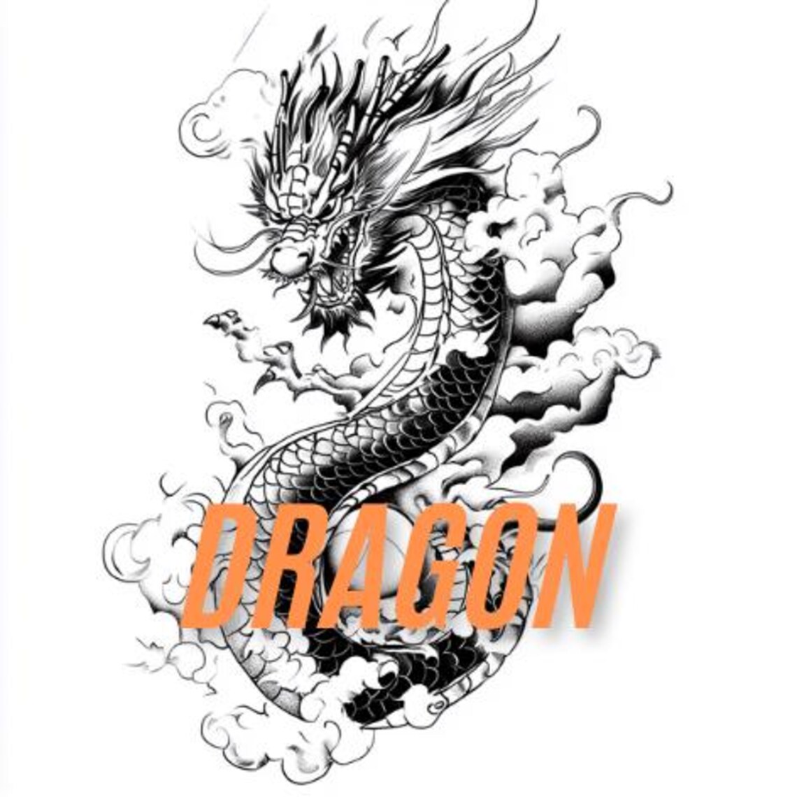 5 Dragon Tattoo Patterns - Etsy