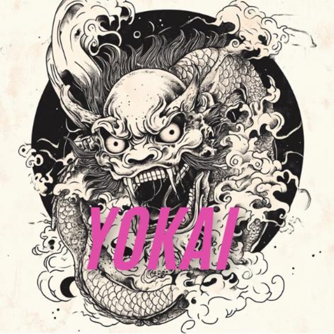 5 Yokai Japanese-style Tattoo Patterns - Etsy
