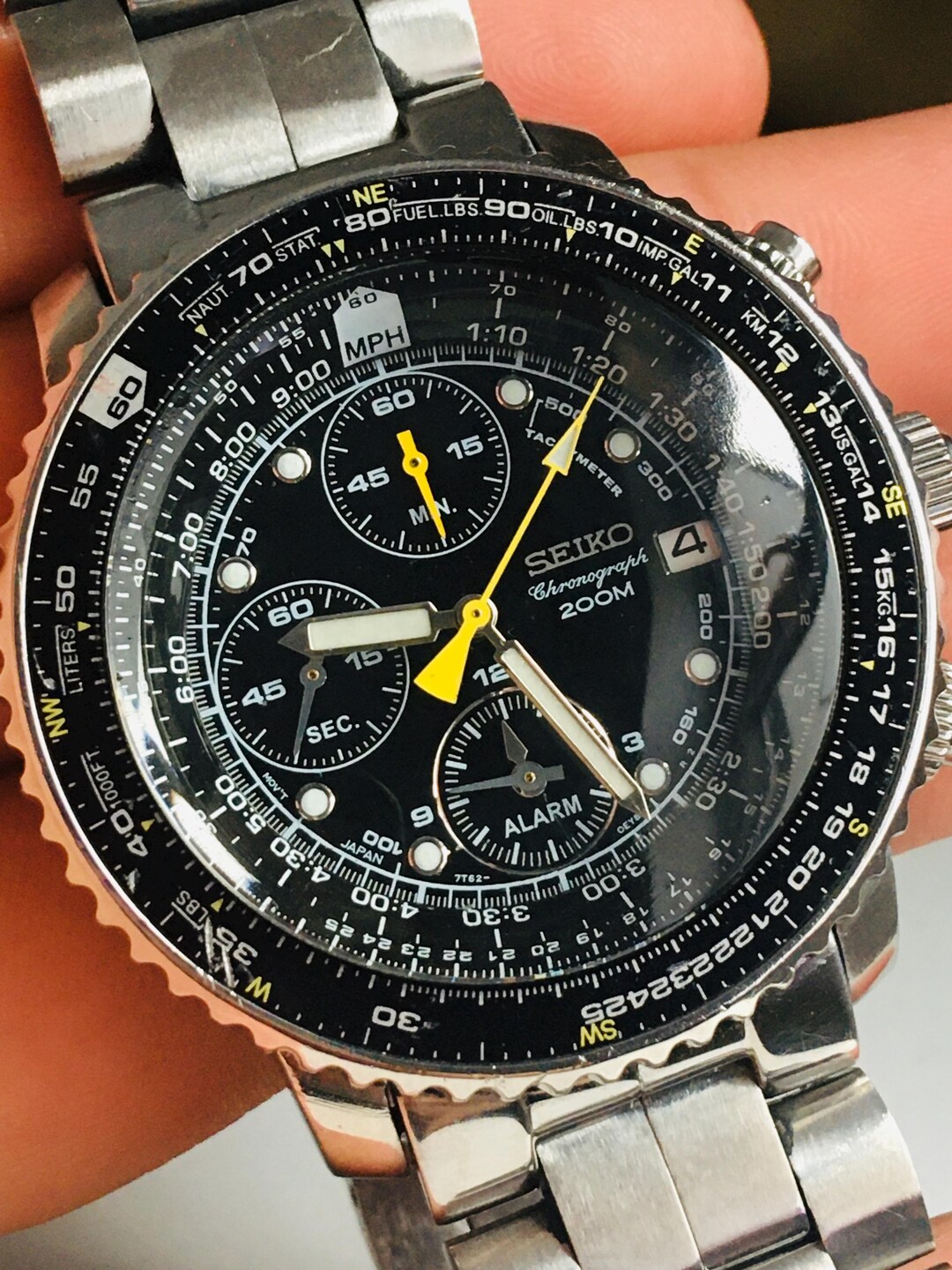 Seiko Chronograph 200m Genuine Water Resistment 20bar Free Postage - Etsy