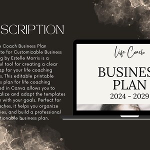 Life Coach Business Plan Template for Customizable Business Planning ...