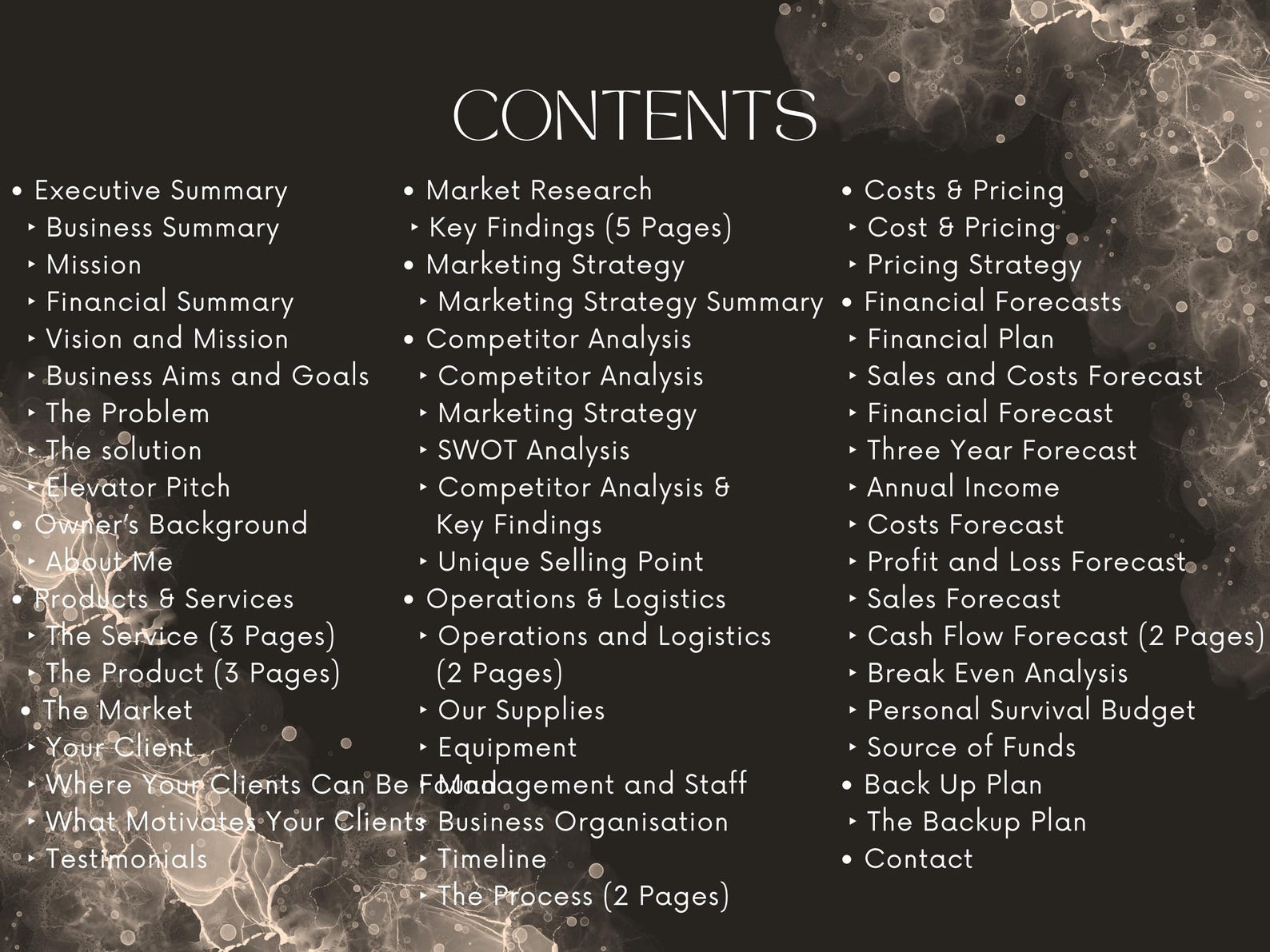 Life Coach Business Plan Template for Customizable Business Planning ...