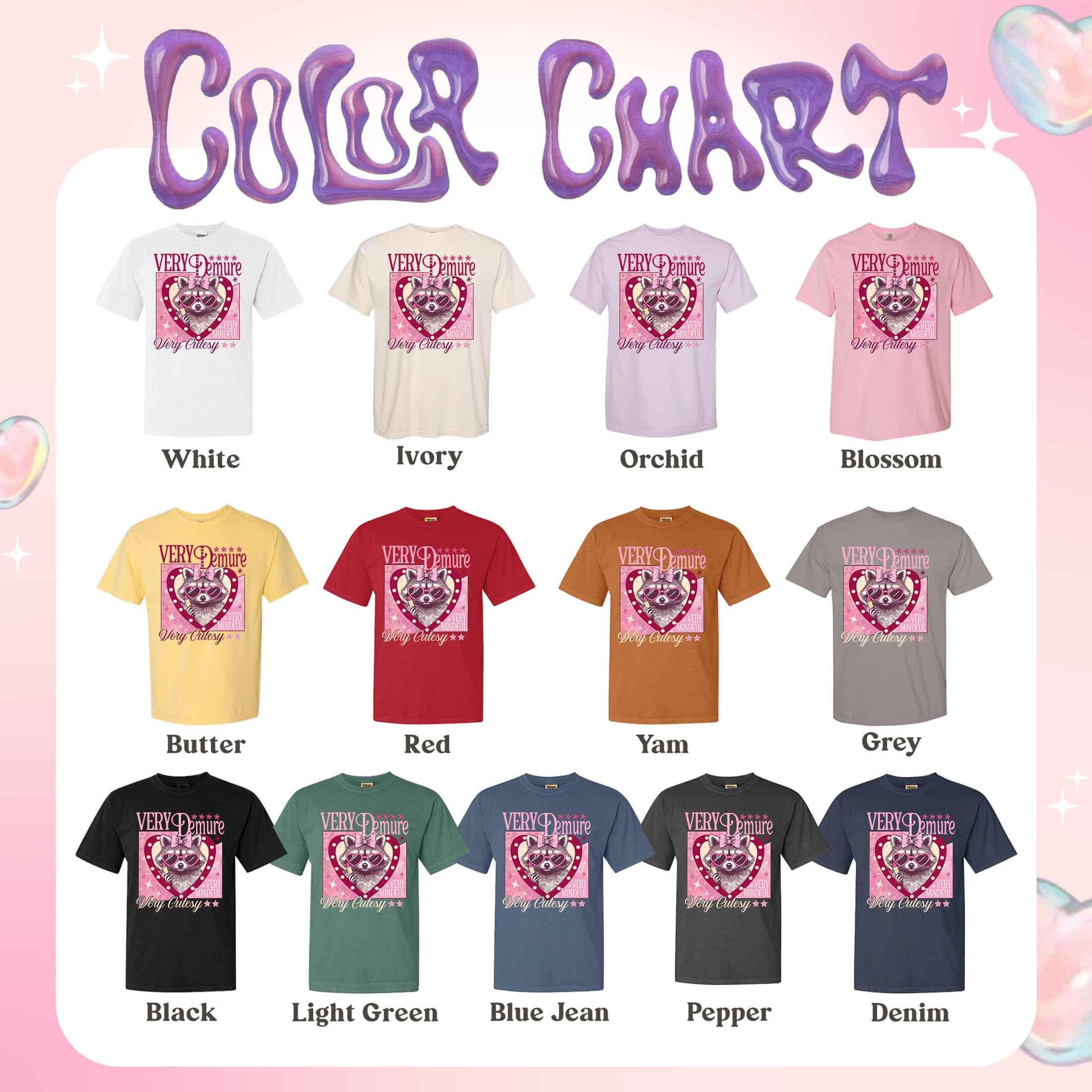 Very Demure Very Mindful Comfort Color Shirt, Racoon Merch, Funny ...