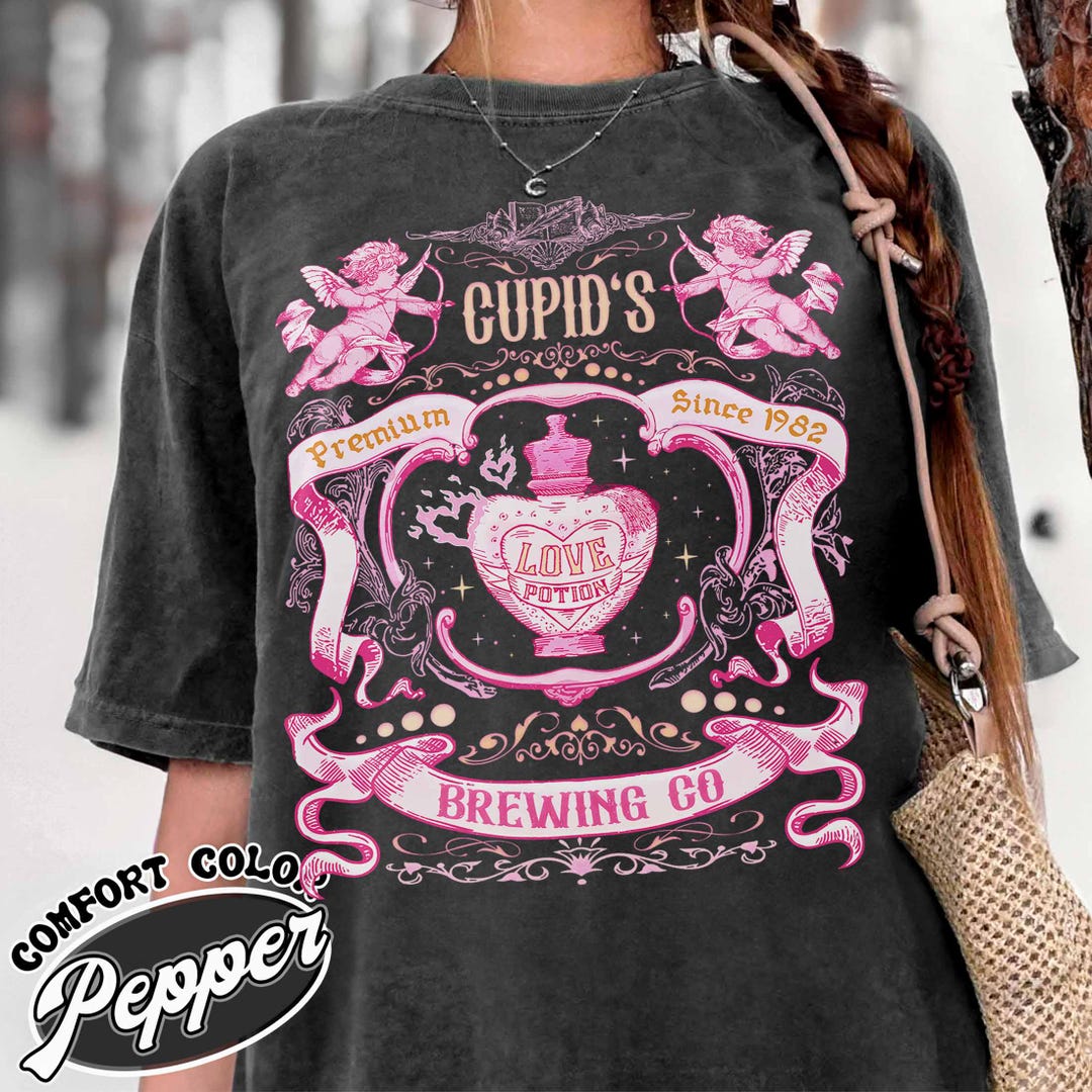 Cupids Brewing Co Premium Love Potions Est 1982 Shirt,valentines Day ...
